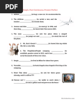Past Time Words: Grammar Worksheet | PDF | Language Mechanics | Grammar
