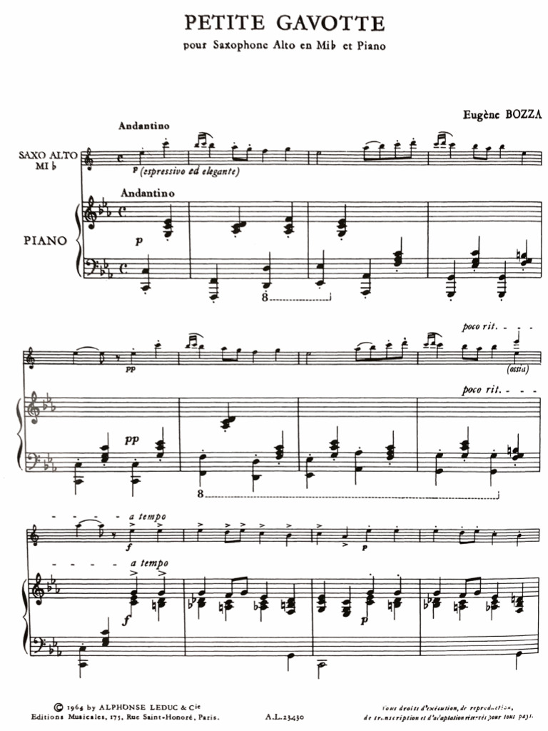 E. Bozza Petite Gavotte | PDF
