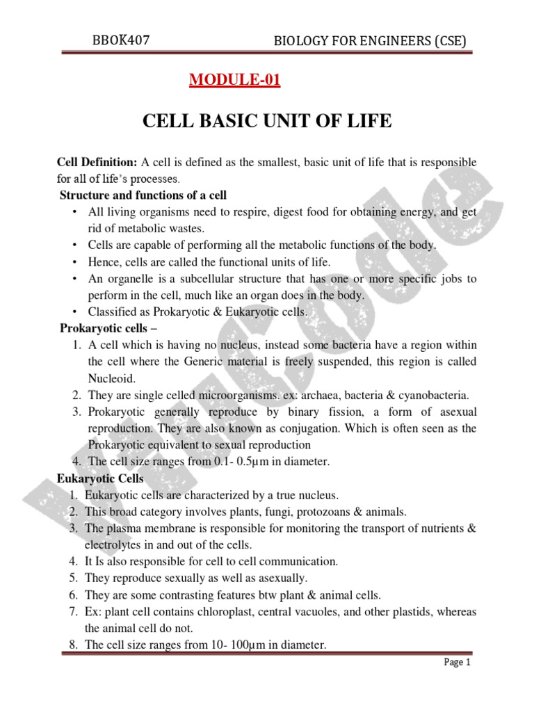 @vtucode - in BBOK407 Module 1 2022 Scheme | PDF | Lipid | Rna @vtucode - in BBOK407 Module 1 2022 Scheme | PDF | Lipid | Rna