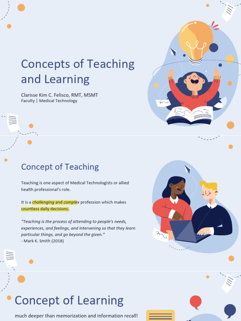Teaching and Learning Concepts Explained | PDF | Learning | Learning Styles