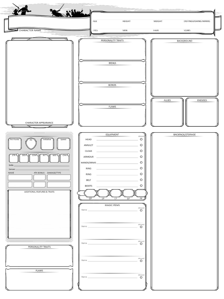 Class Character Sheet_Back-Ranger V1.1 | PDF