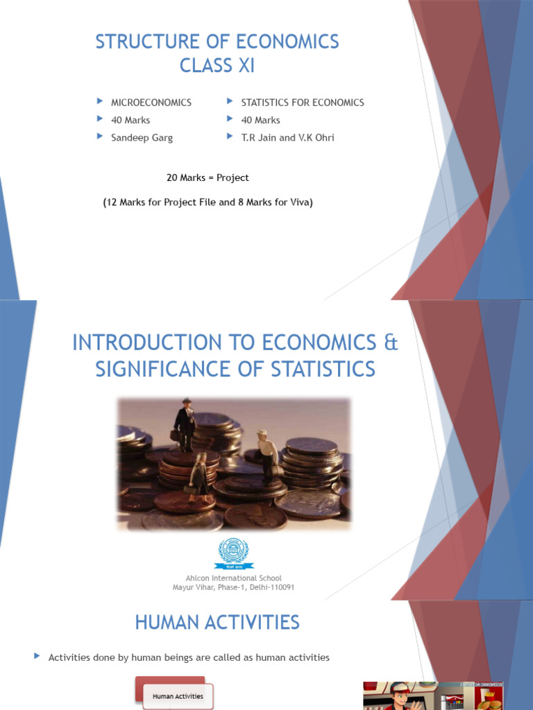 INTRODUCTION TO ECONOMICS & SIGNIFICANCE OF STATISTICS | PDF ...