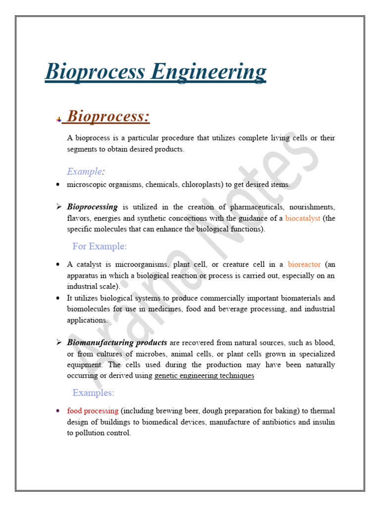 Bioprocess Engineering | PDF | Microorganism | Biology