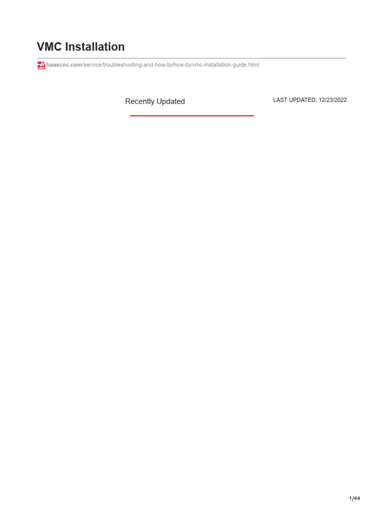VMC Installation | PDF | Voltage | Electrical Connector