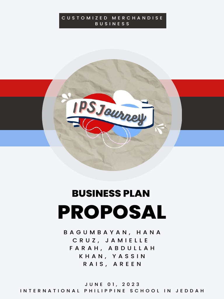 Customized Merchandise Business Plan | PDF