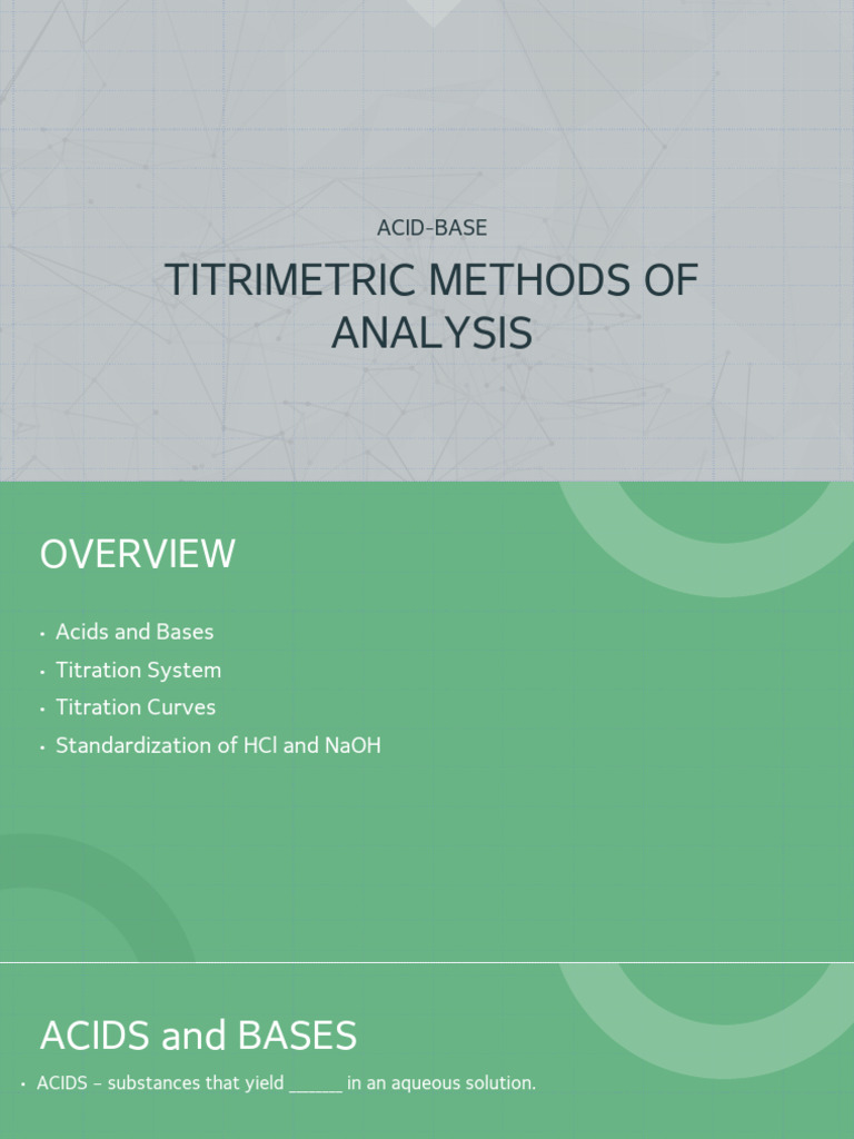 Titrimetric and Gravimetric | PDF | Titration | Chemistry