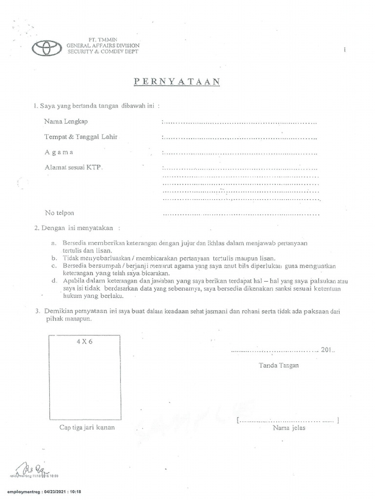 Form Screening | PDF