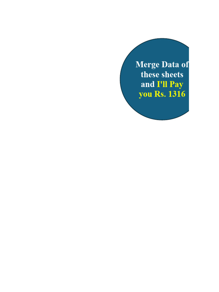 Data Merge for Payment of Rs. 1316 | PDF