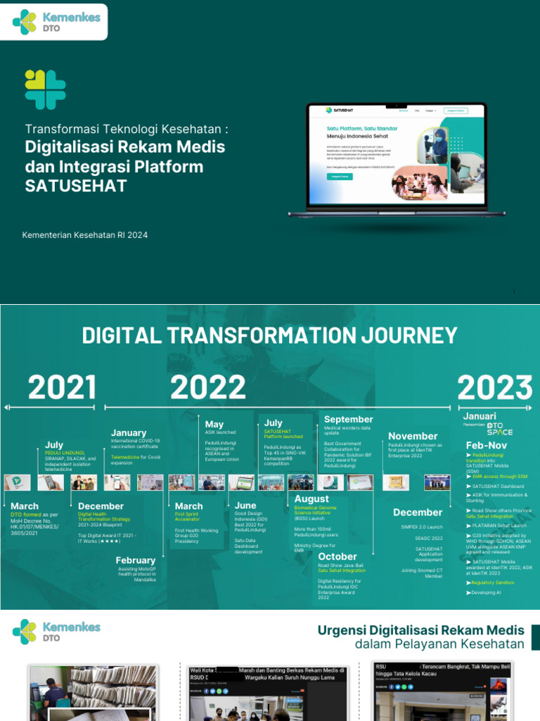 SATUSEHAT Sosialisasi | PDF