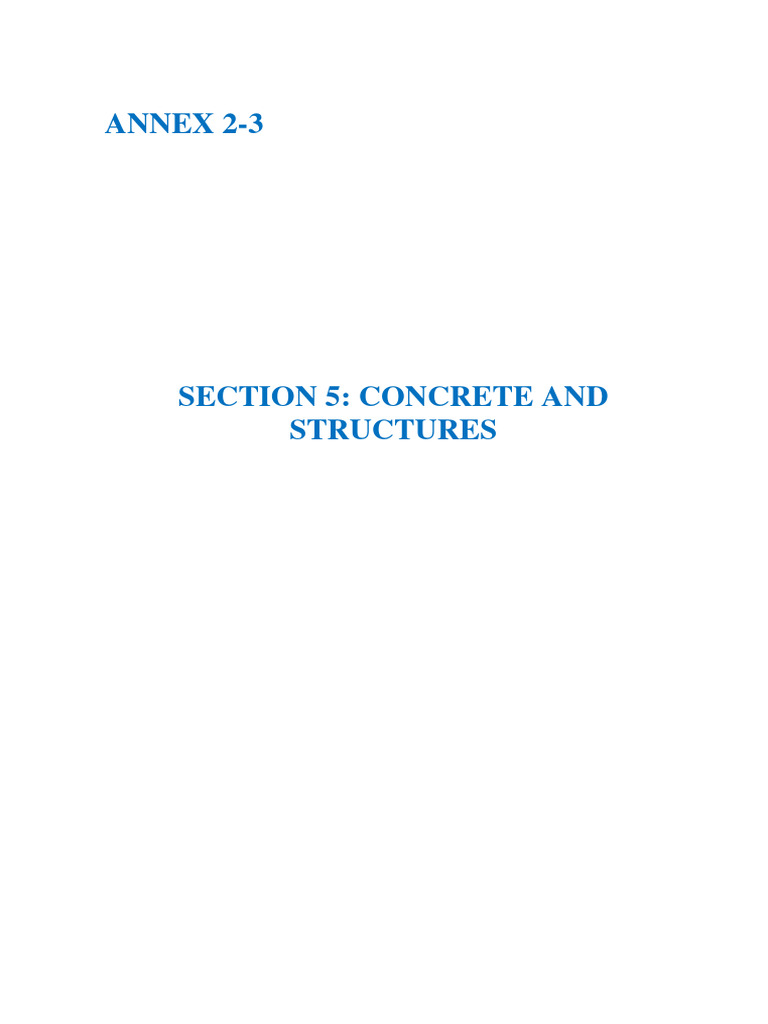 Concrete and Structures List | PDF