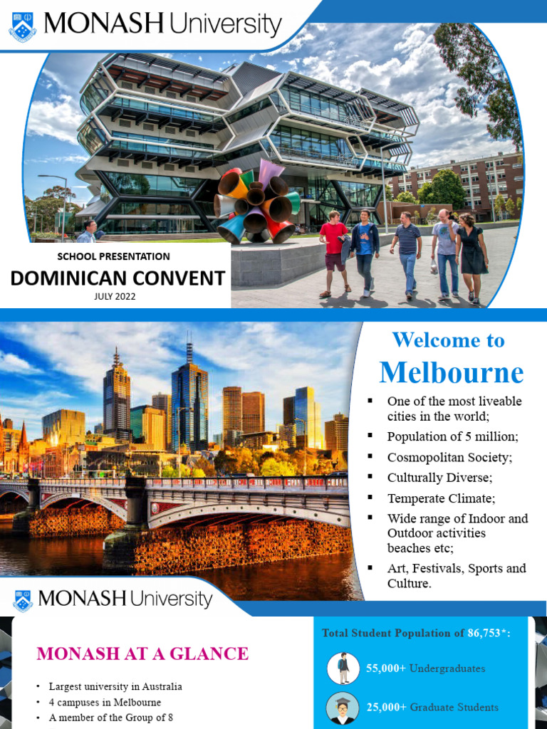 Monash University Presentation Update 2022 | PDF | Academic Degree ...