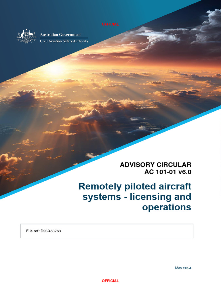 Advisory Circular 101 01 Remotely Piloted Aircraft Systems Licensing ...