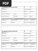 Philhealth Online Access Form: Annex A | PDF