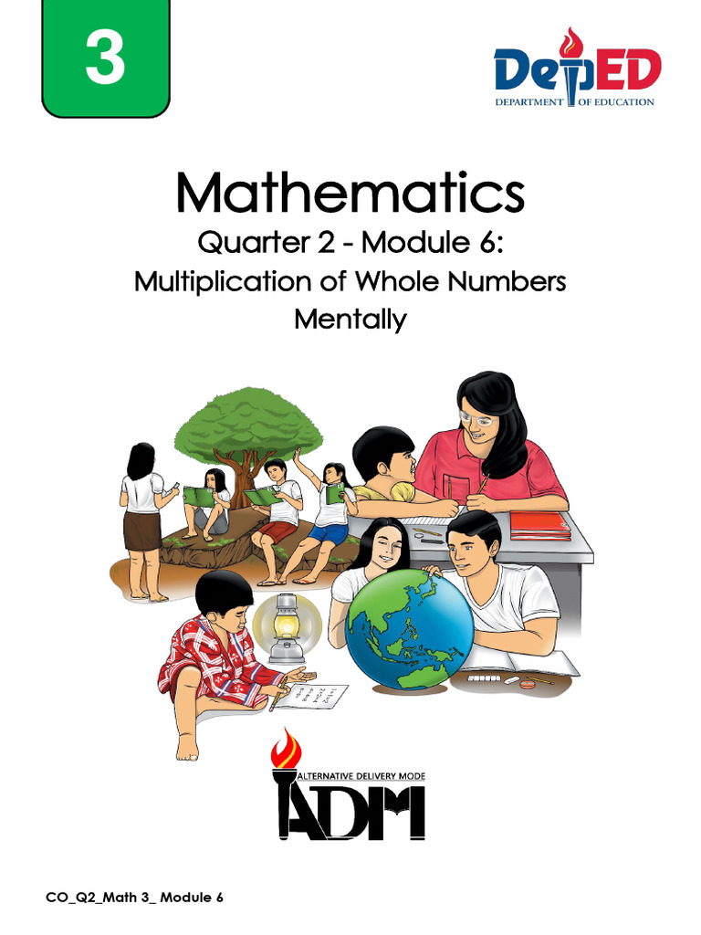 Math3 Q2 Mod6 MultiplicationOfWholeNumbersMentally V2 | PDF | Multiplication | Learning