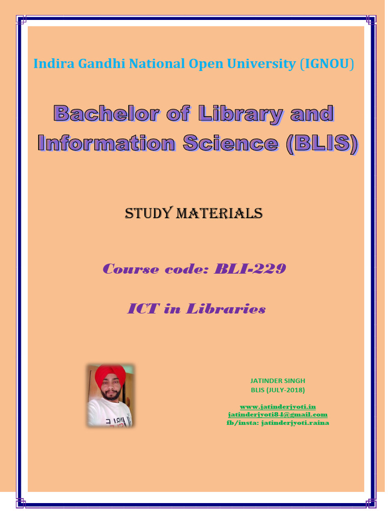 Ict in Library Science Ignou | PDF | Libraries | World Wide Web