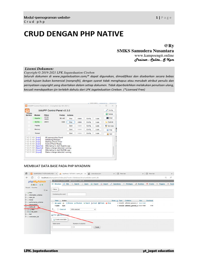 Crud Dengan PHP Native | PDF