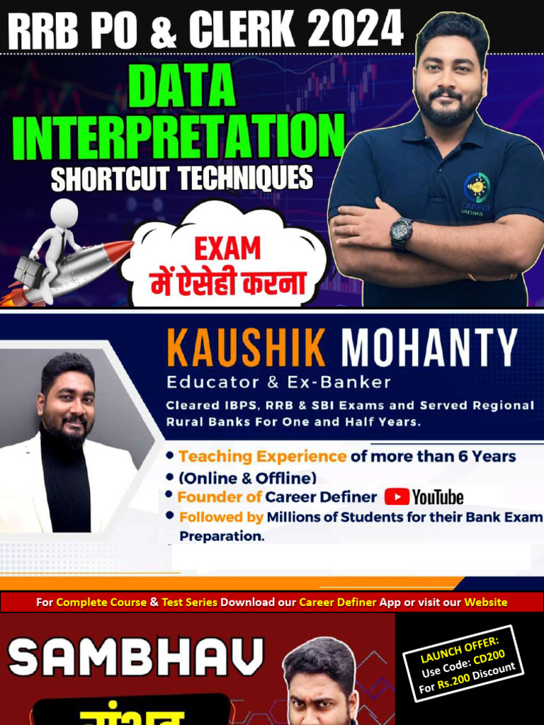 Data Interpretation Pro Shortcut Techniques | PDF | Mathematics | Arithmetic