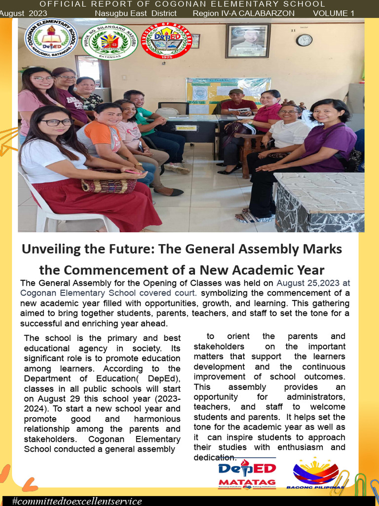 Opening of Classes - 23 | PDF | Teachers | Learning