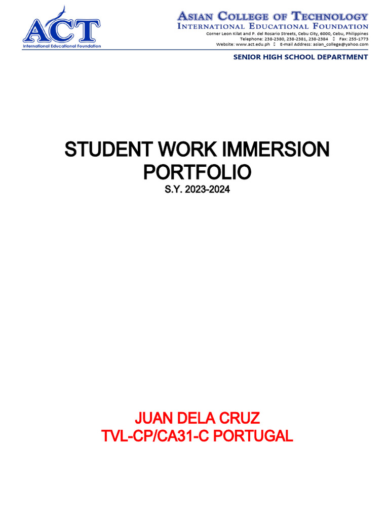 Portfolio New Format | PDF | Behavior Modification | Learning