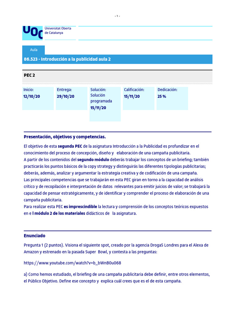 Ip Pec2 | PDF | Publicidad | Evaluación