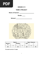 Grade 7 Term 3 Creative Writing Project | PDF | Poetry | Body Language
