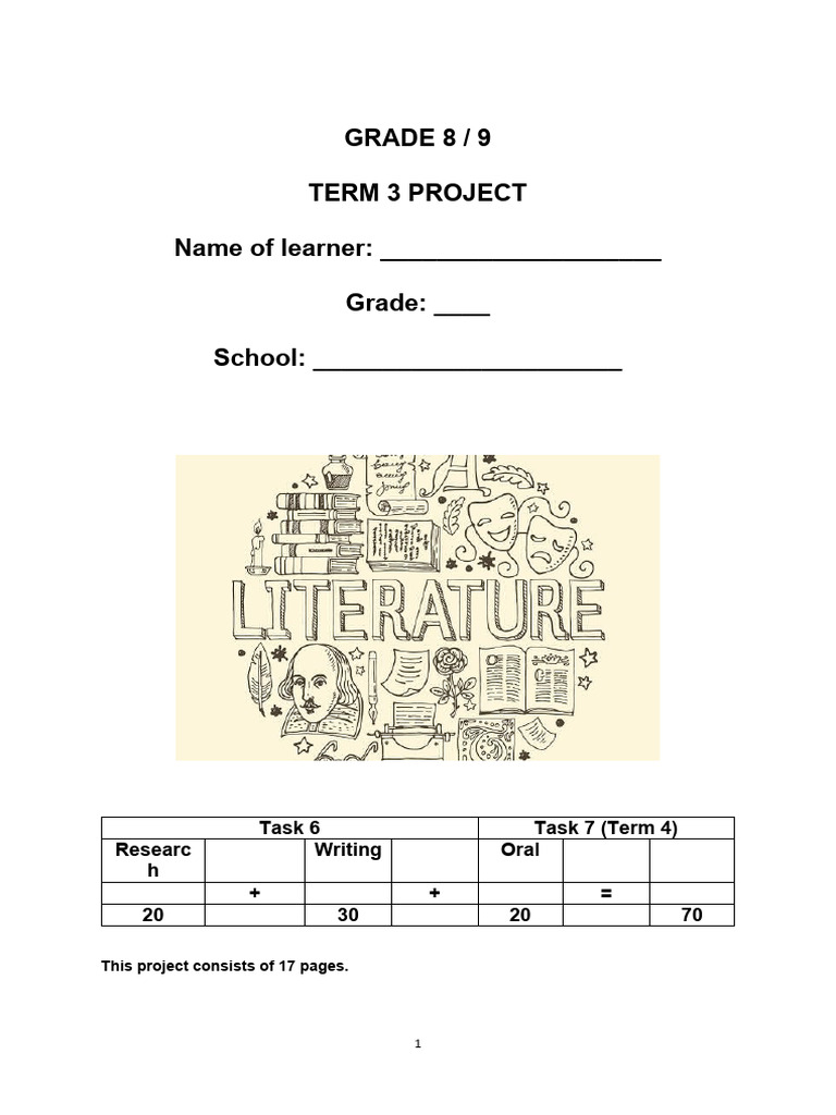 Teachers Notes GR 8 and 9 Project | PDF | Poetry | Genre