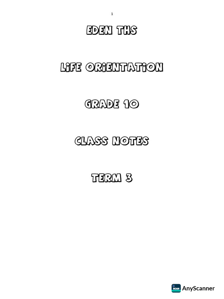 Lo GR10 Notes Term 3 2021 1 | PDF