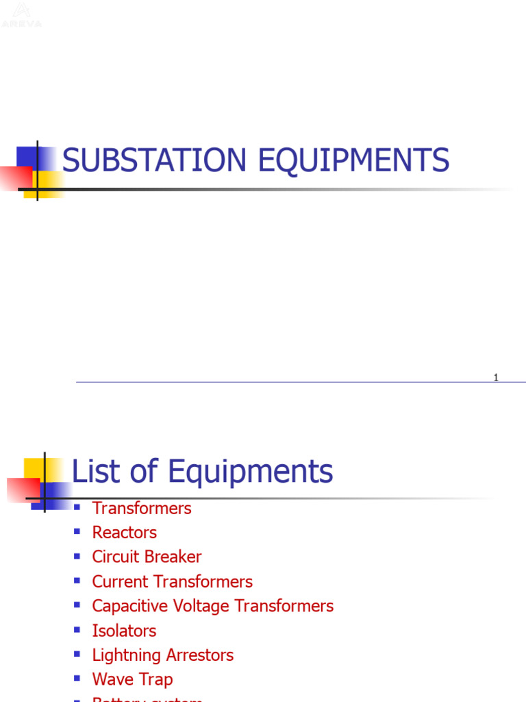 Switchyard Equipments | PDF | Transformer | Inductor