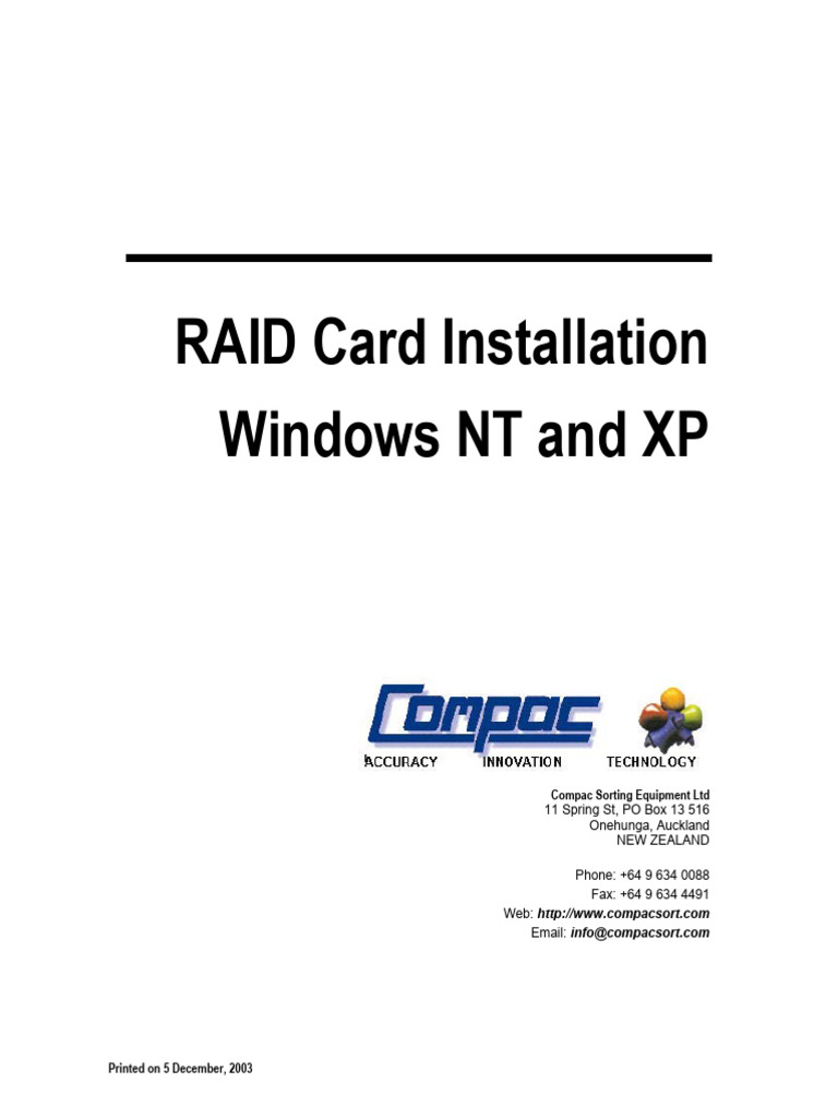 RAID Card Installation | PDF | Bios | Booting