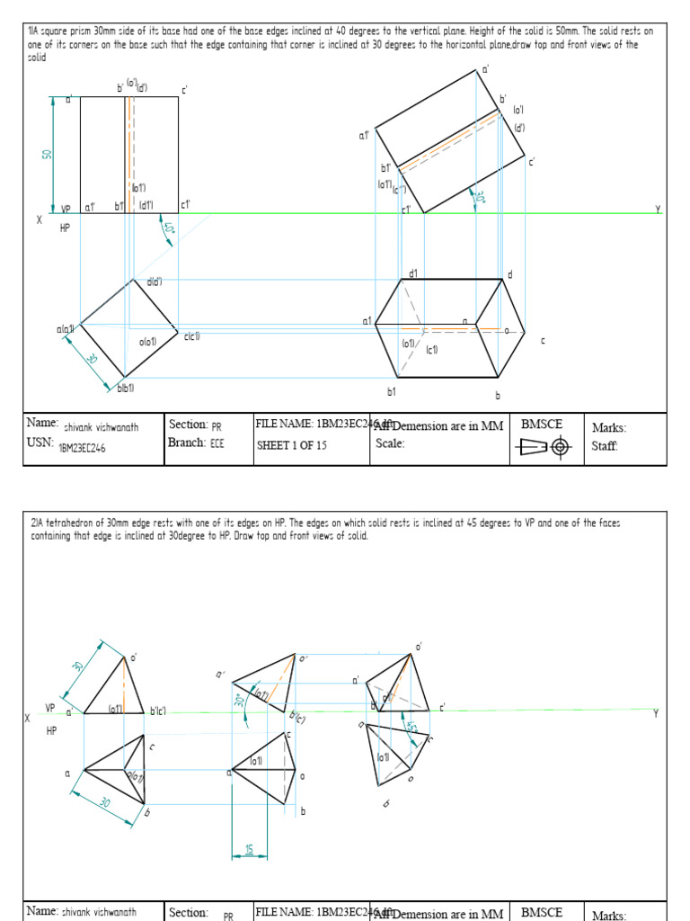 1BM23EC246 | PDF | Classical Geometry | Euclidean Geometry