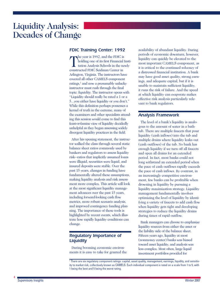 Article On Liquidity | PDF | Market Liquidity | Banks