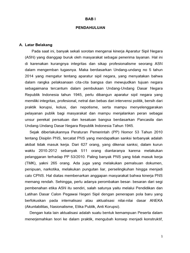 Rancangan Aktualisasi Nova | PDF
