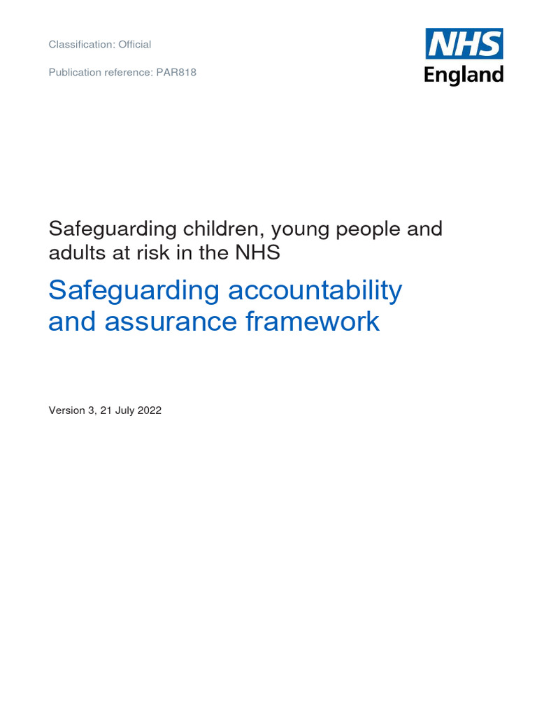 NHS Safeguarding Framework 2022 | PDF | Social Programs | Health Care