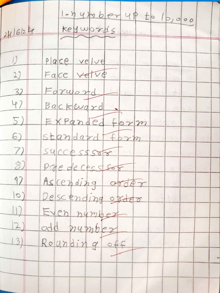 Numbers Upto 10000 | PDF