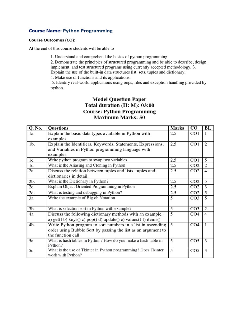 Python Programming Pdf Python Programming Language Object 2569