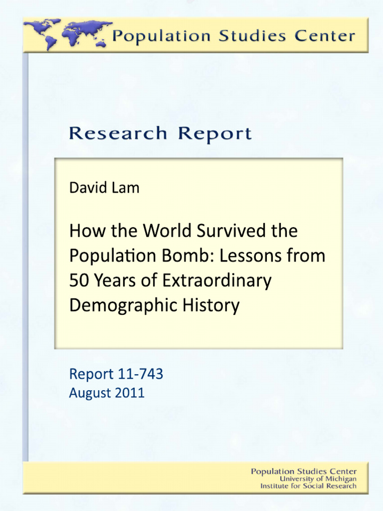 Population Study-Research Report | PDF | World Population | Poverty