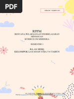 Contoh RPP Paud Merdeka Belajara | PDF