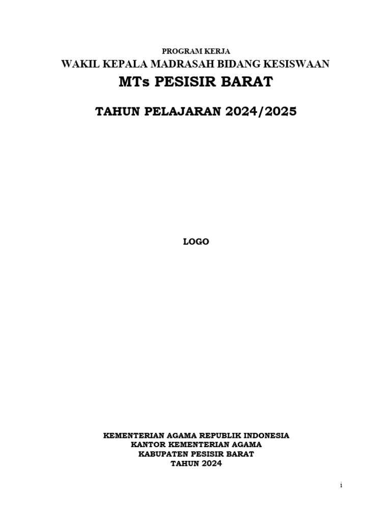 Proker Kesiswaan | PDF | Karier & Perkembangan