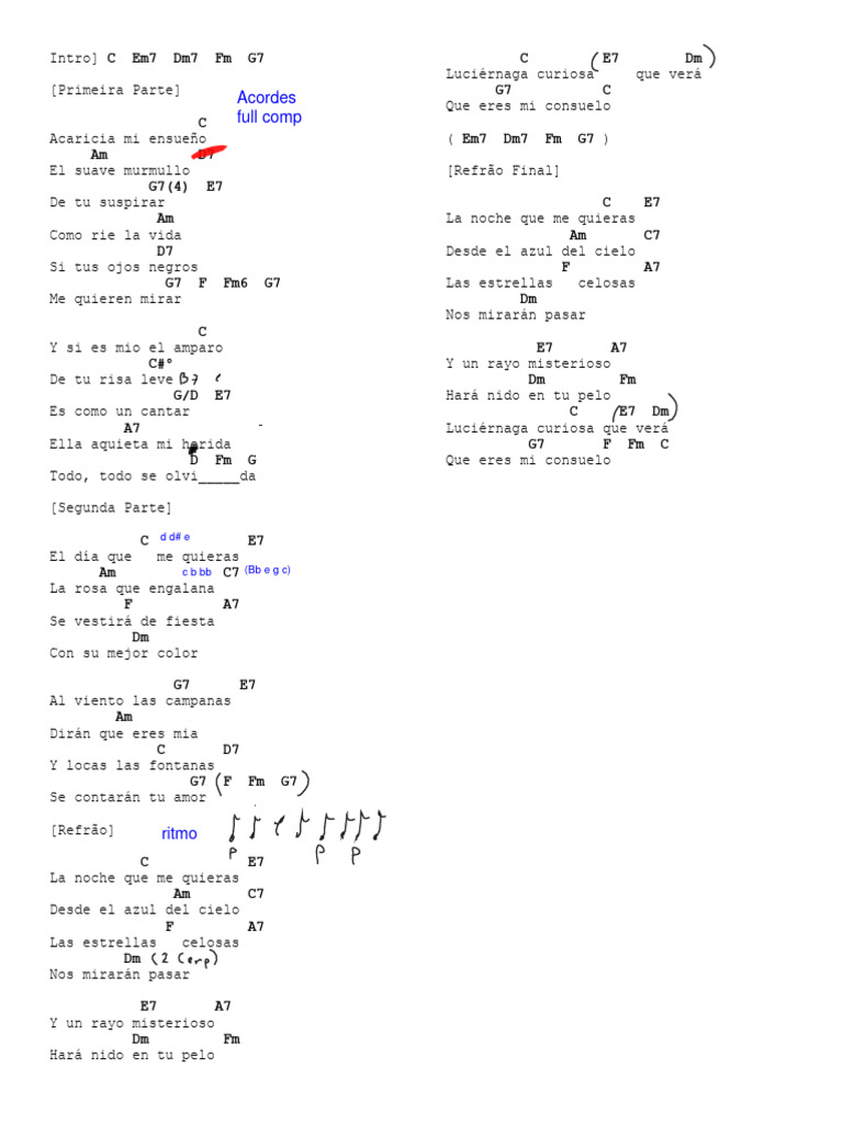 el día que me quieras, gardel acordes | PDF