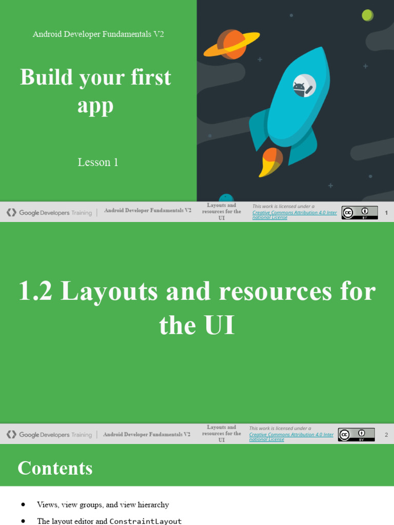 Android UI Layouts and Resources Guide | PDF | Class (Computer ...