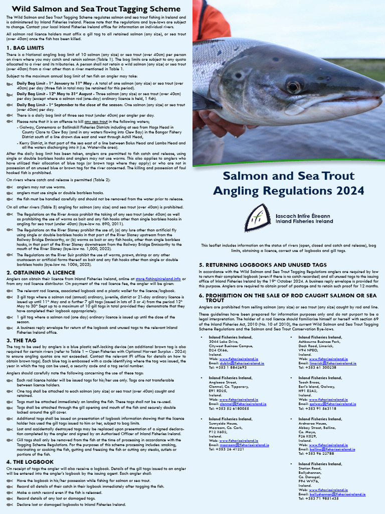 English Salmon Regs 2024 Web | PDF | Angling | Salmon