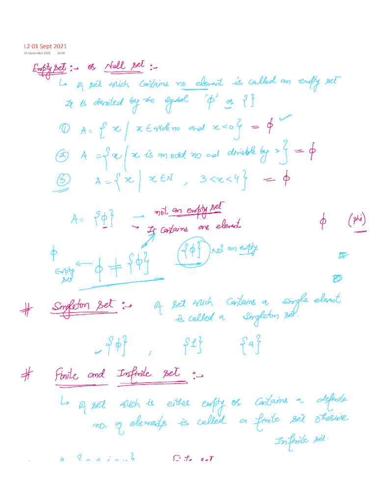 Set Theory Unit 1 | PDF