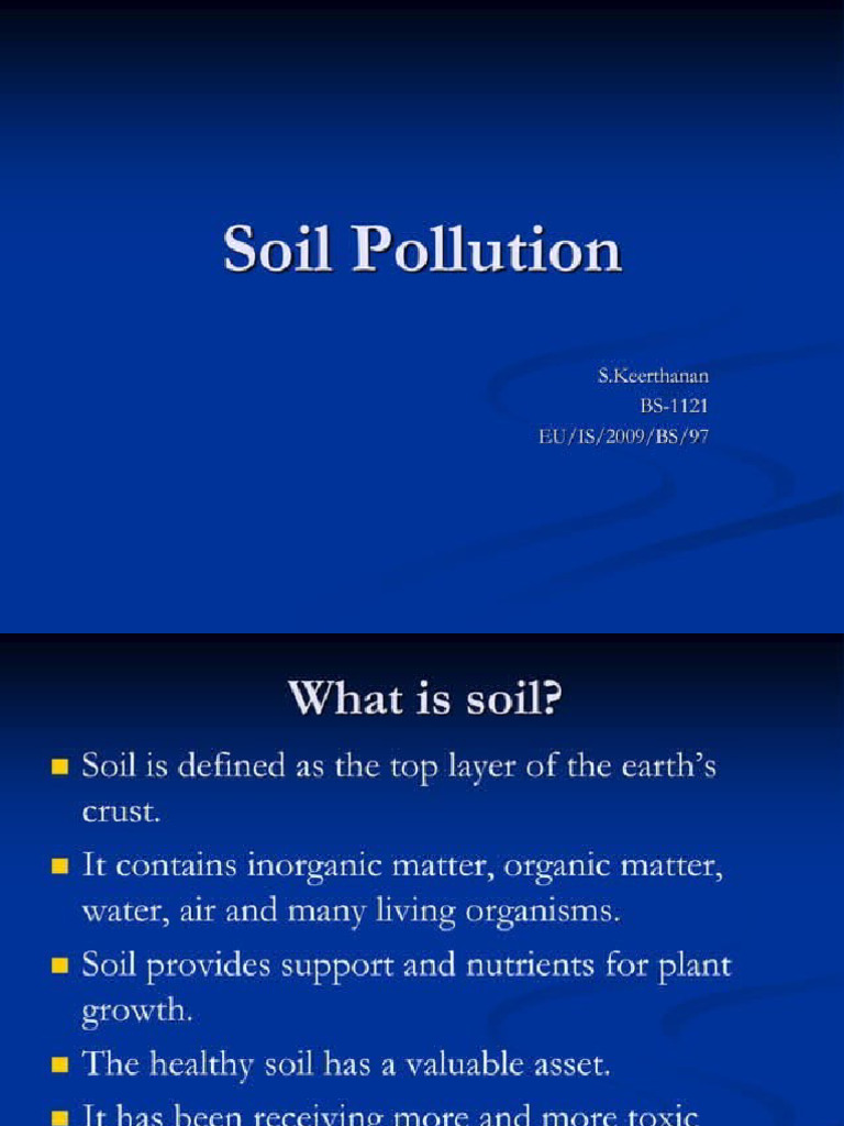 4. Soil Pollution | PDF