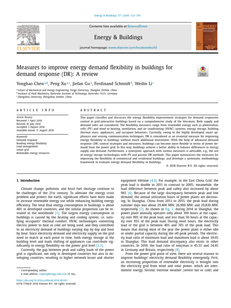 Enhancing Building Energy Demand Flexibility | PDF | Efficient Energy ...