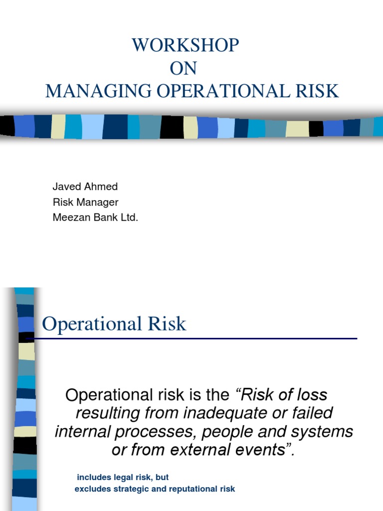 Ops- Risk Presentation | Operational Risk | Risk Management