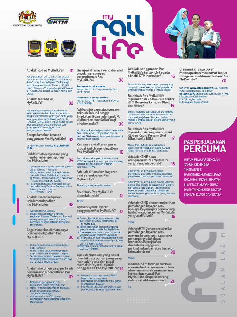 MyRail Life Unlimited Free Travel Pass | PDF