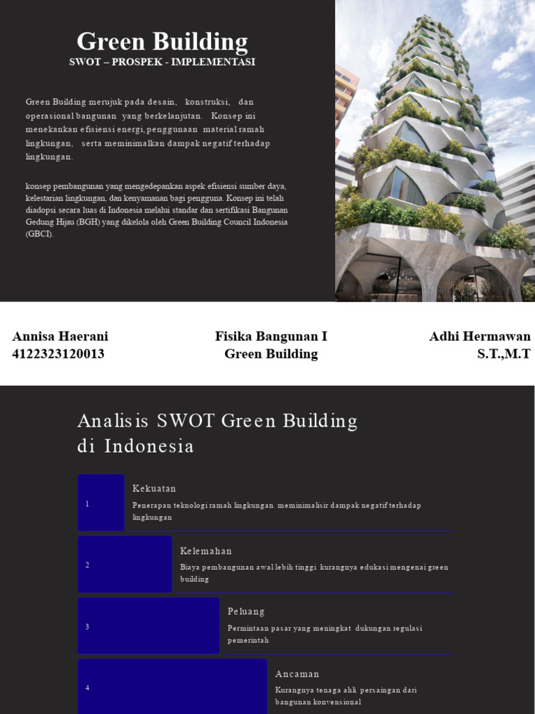 Pendahuluan Definisi Dan Pentingnya Green Building | PDF | Komputer