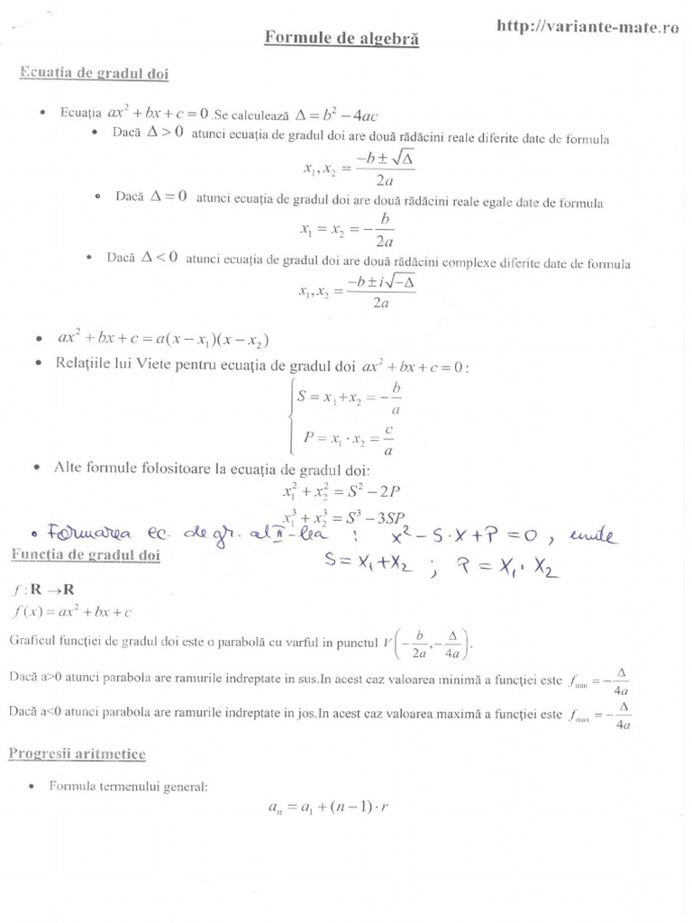 Algebra - Teorie | PDF