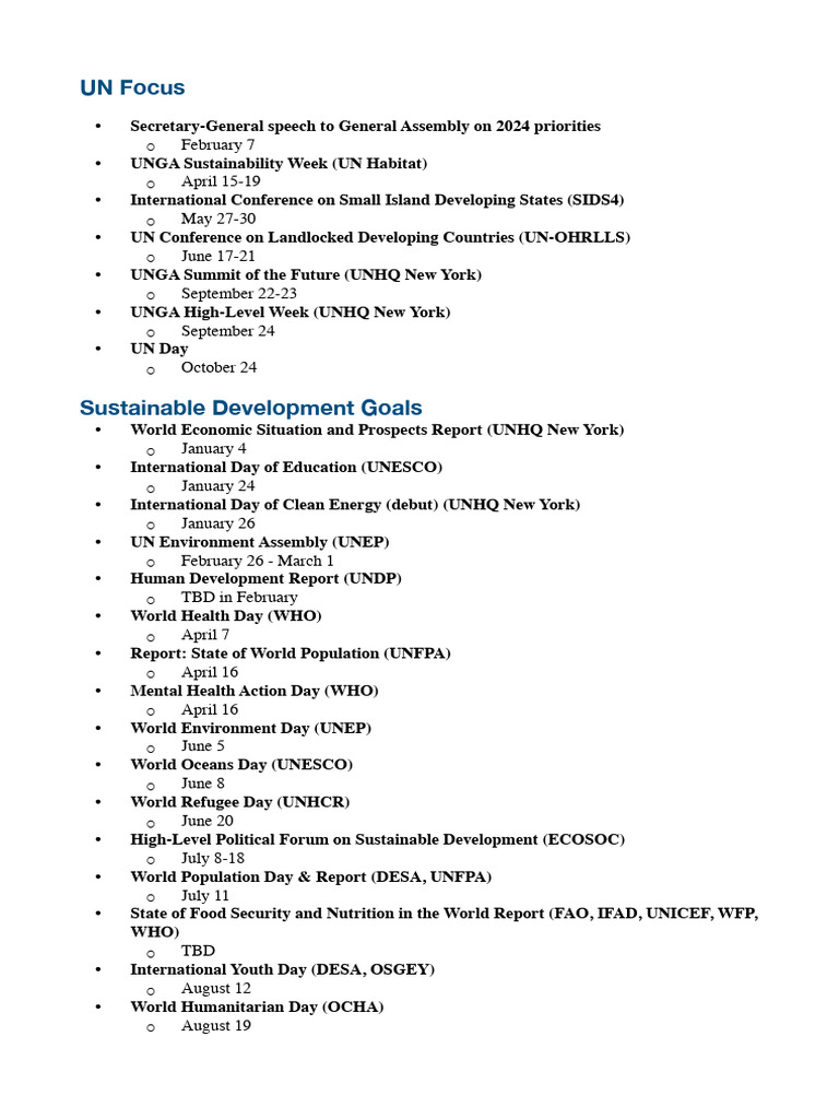 UN 2.0pages | PDF | United Nations Environment Programme | United Nations