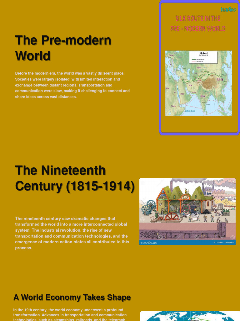 The Pre Modern World | PDF | Globalization | Bretton Woods System